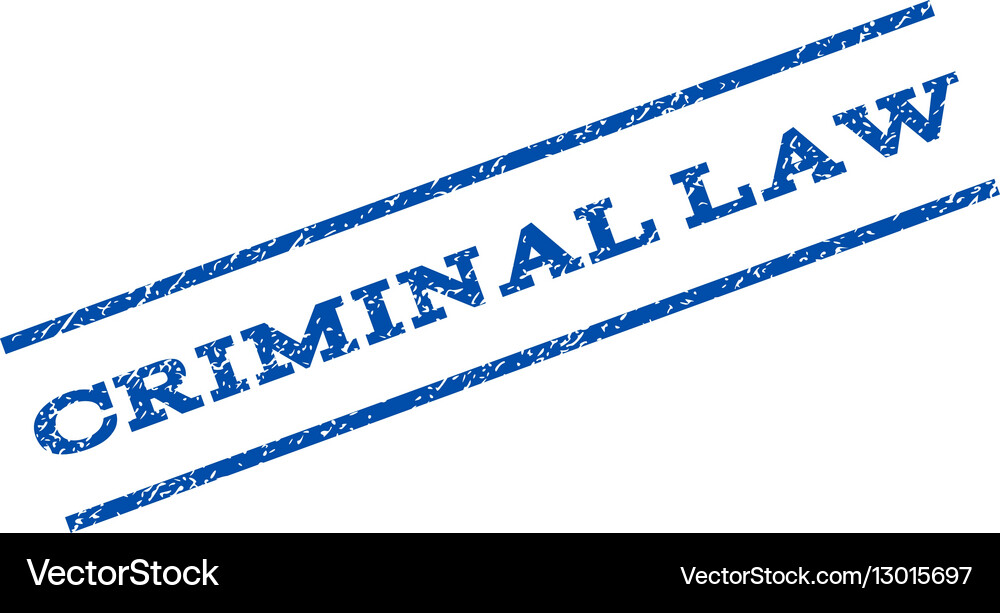 Criminal law watermark stamp Royalty Free Vector Image