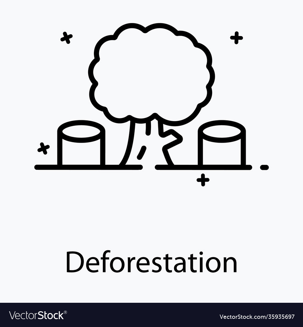 Deforestation Royalty Free Vector Image - VectorStock