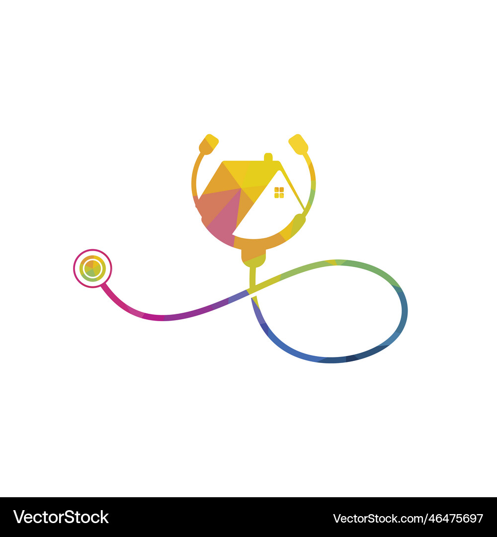Doctor home logo design template Royalty Free Vector Image