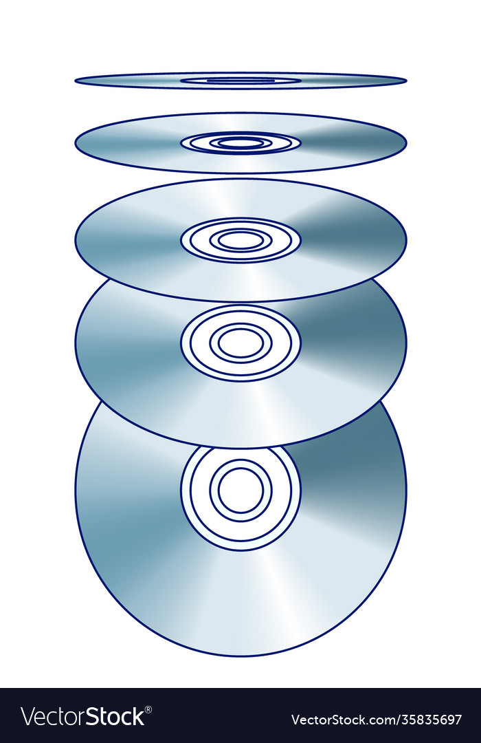 Dvd disk Royalty Free Vector Image - VectorStock