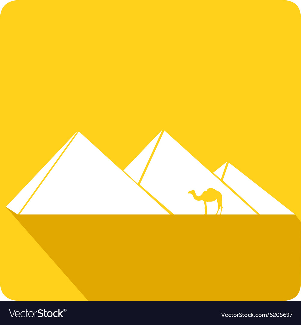 Egyptian pyramids Royalty Free Vector Image - VectorStock