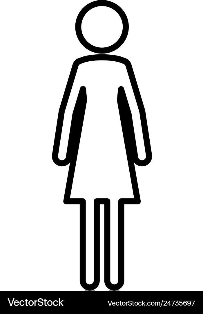 Female figure human silhouette Royalty Free Vector Image