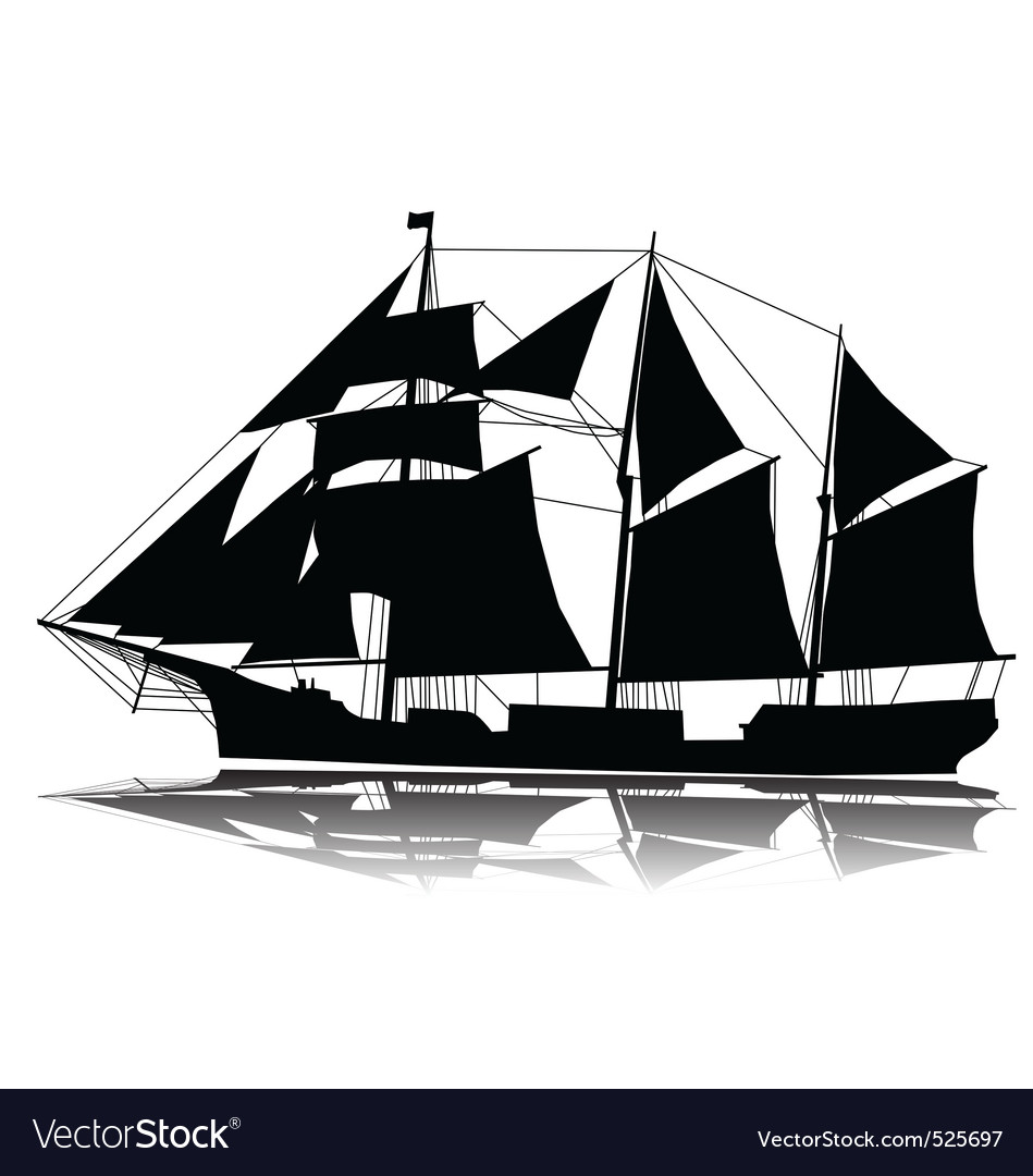Sailing ship Royalty Free Vector Image - VectorStock