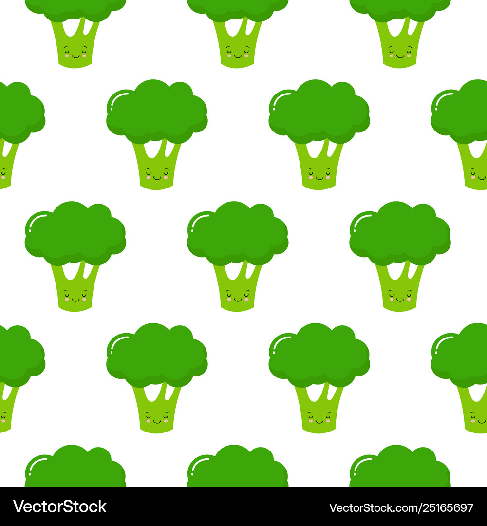 Seamless pattern on white background cute Vector Image