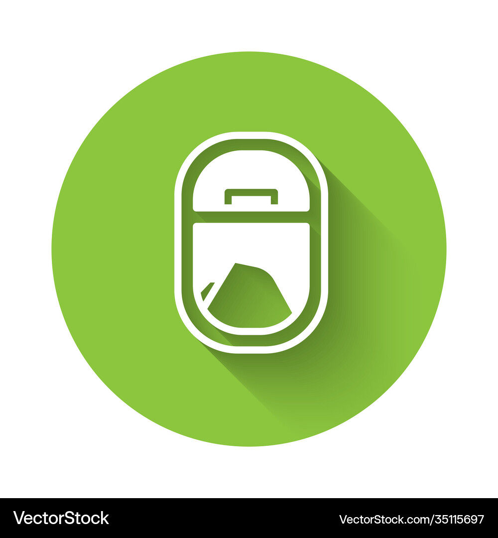 White airplane window icon isolated with long Vector Image