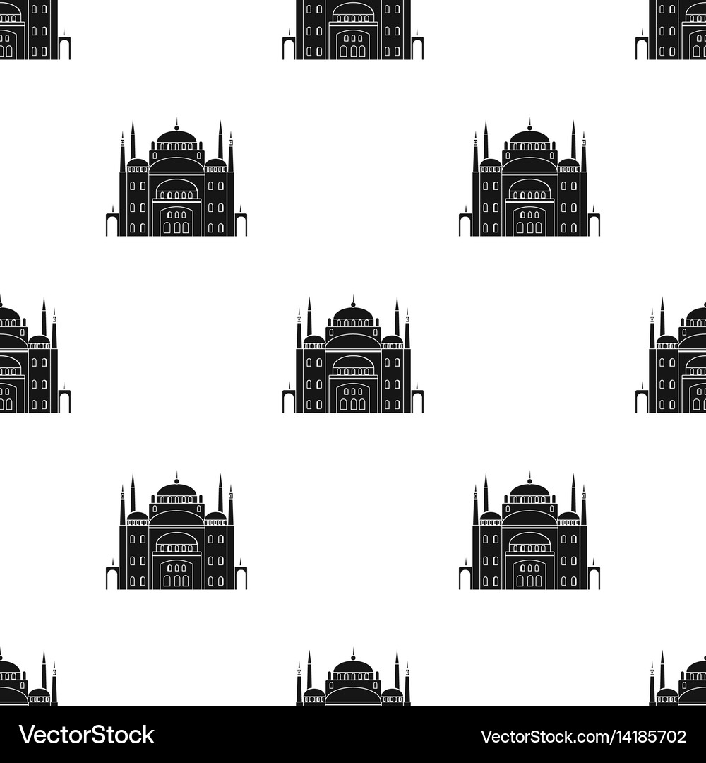 Cairo citadel icon in black style isolated Vector Image
