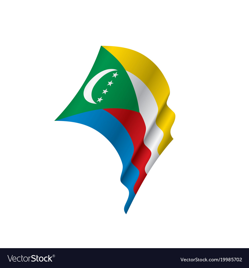Comoros flag Royalty Free Vector Image - VectorStock