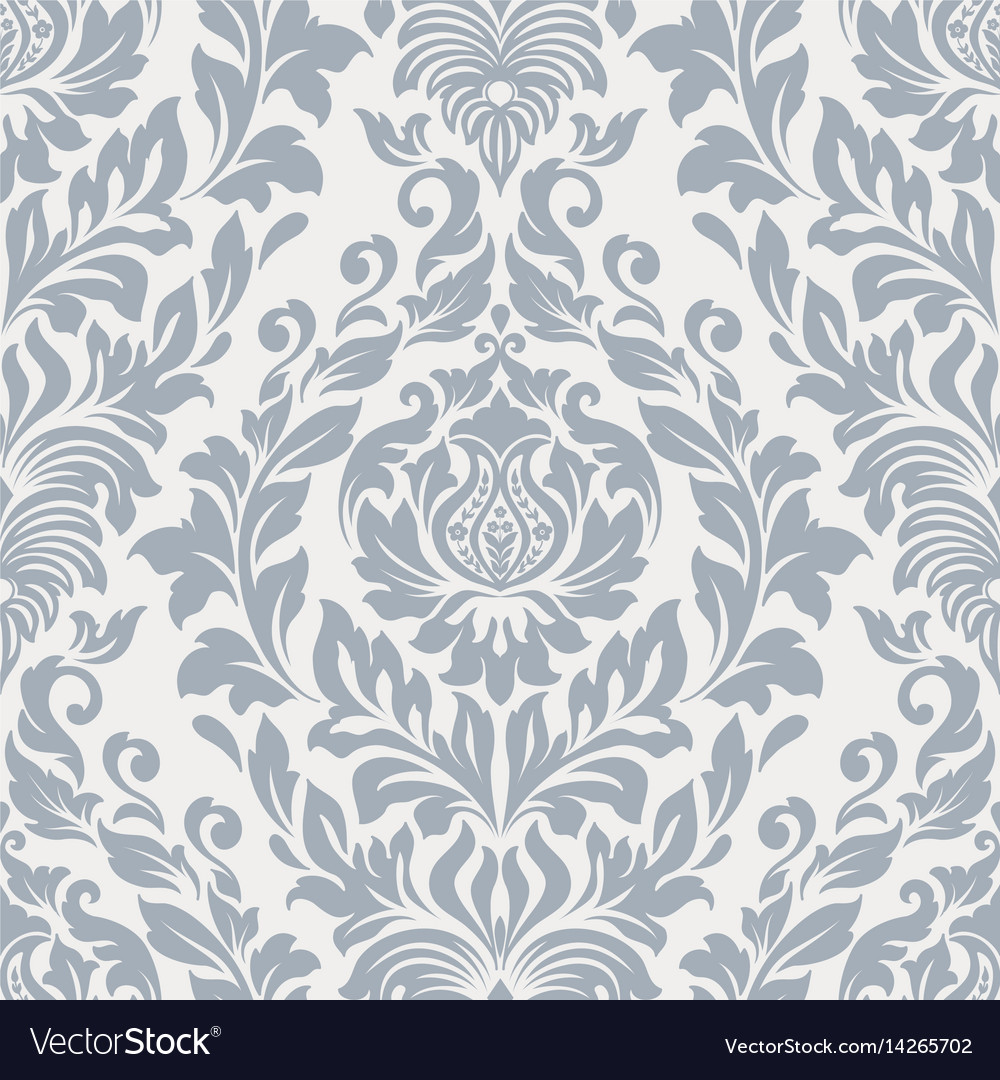 Damask seamless pattern element classical luxury Vector Image