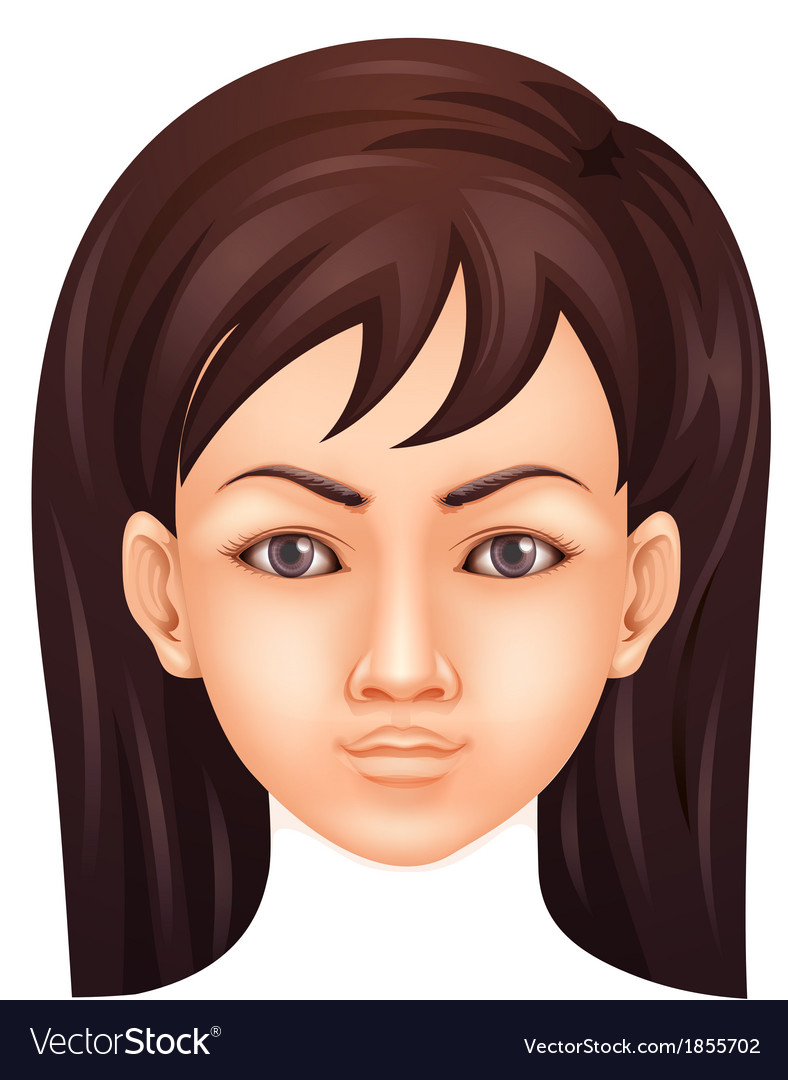 Human face Royalty Free Vector Image - VectorStock