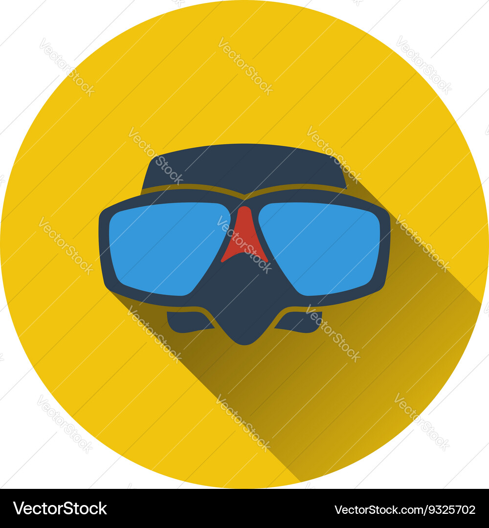 Icon of scuba mask Royalty Free Vector Image - VectorStock