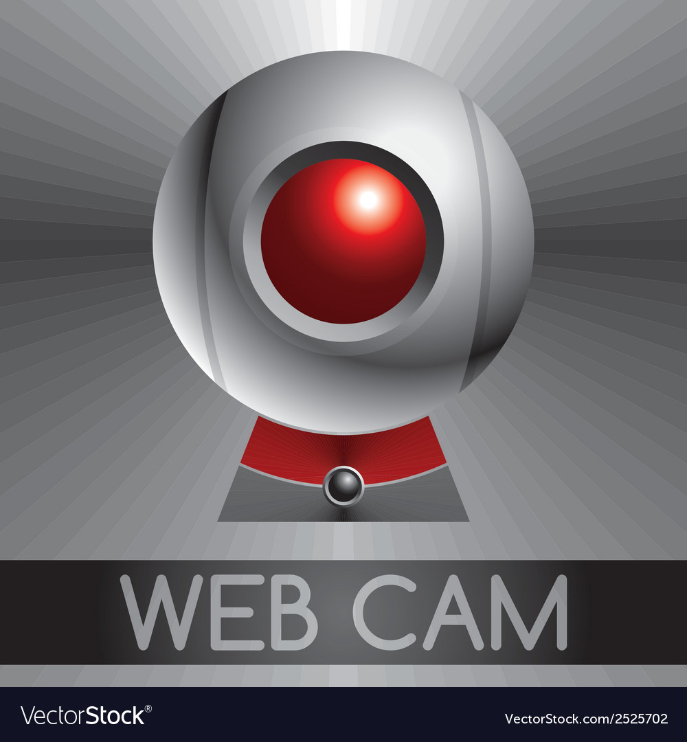 Web cam design background Royalty Free Vector Image