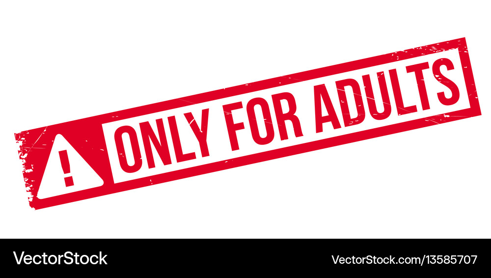 Adults Only Stamp - Grunge Style Royalty Free Vector Image