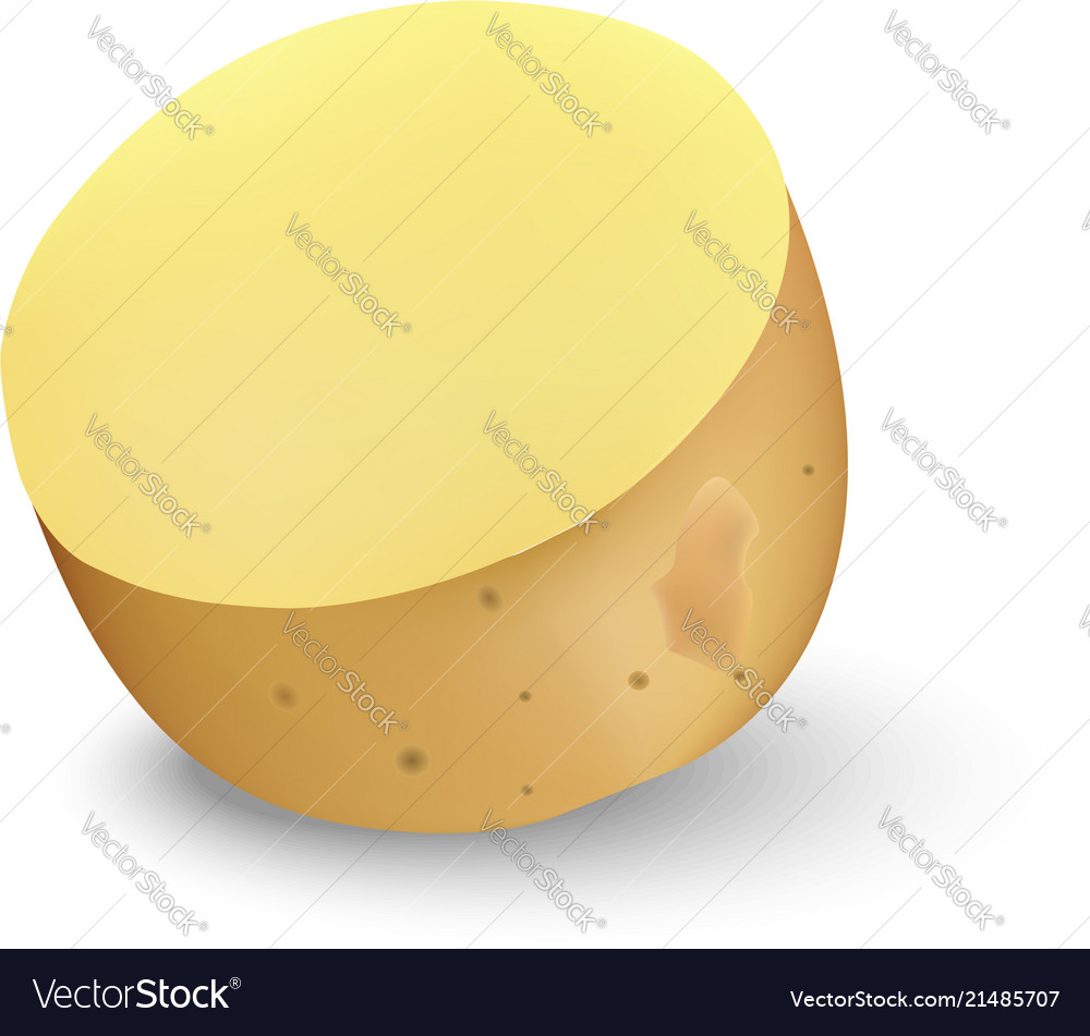 Cutted potato mockup realistic style Royalty Free Vector Cutted potato mockup realistic style Royalty Free Vector