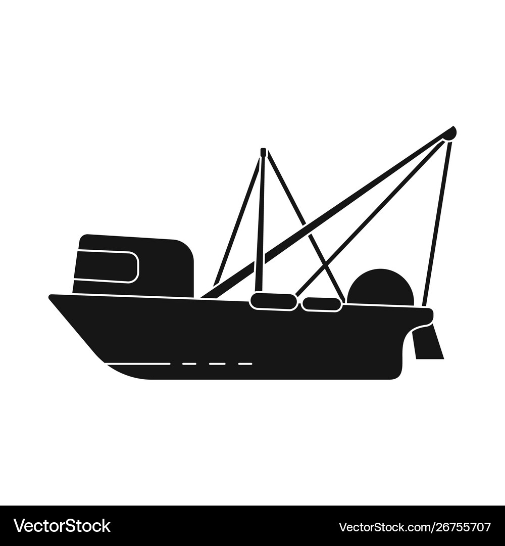 Design trawler and ocean logo set Royalty Free Vector Image