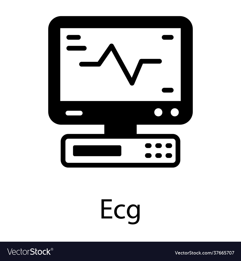 Ecg Royalty Free Vector Image - VectorStock