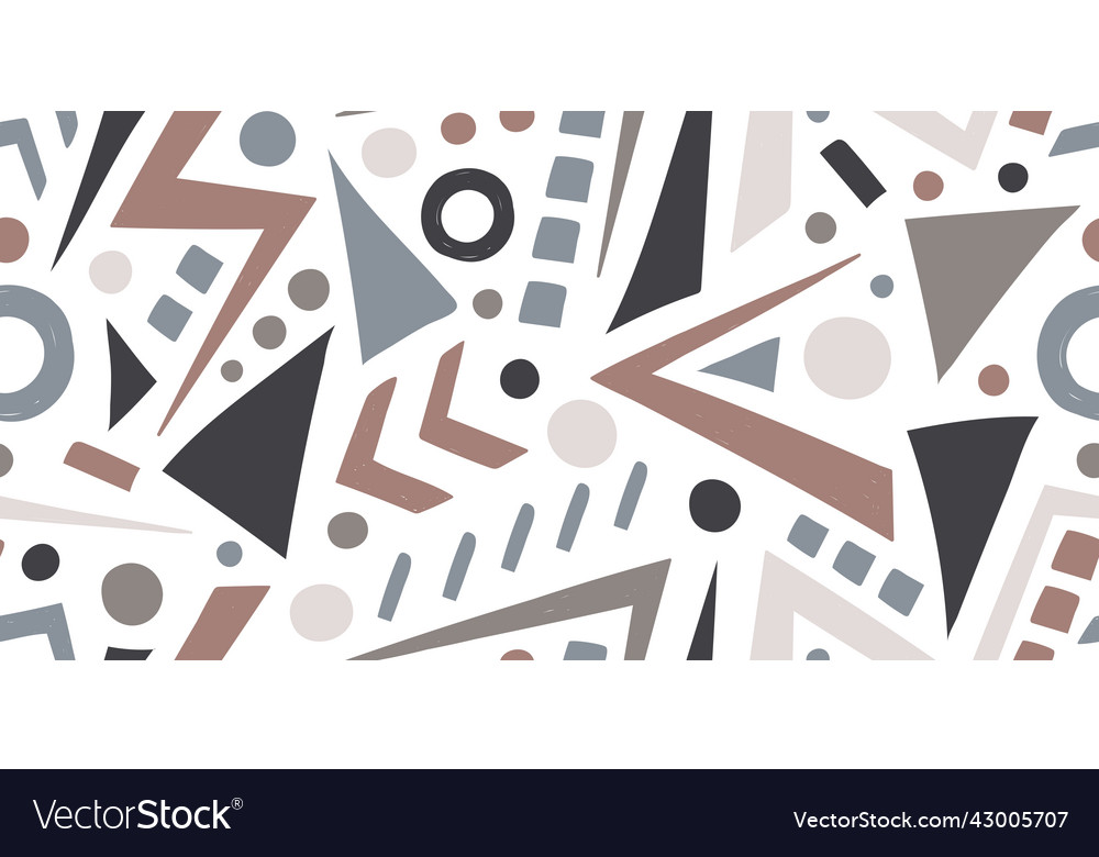 Horizontal seamless white abstract pattern Vector Image