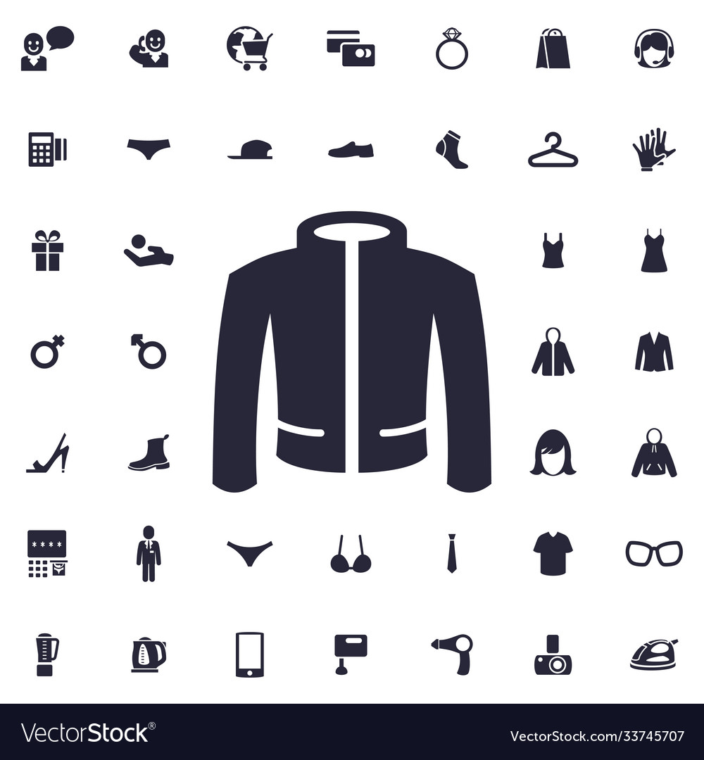 Jacket icon Royalty Free Vector Image - VectorStock