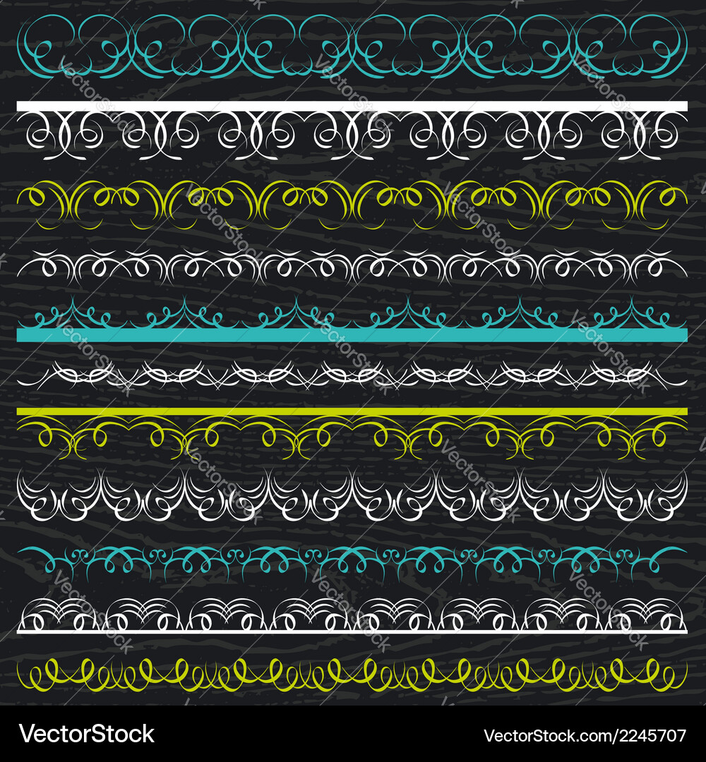 Set of lace paper border frame Royalty Free Vector Image