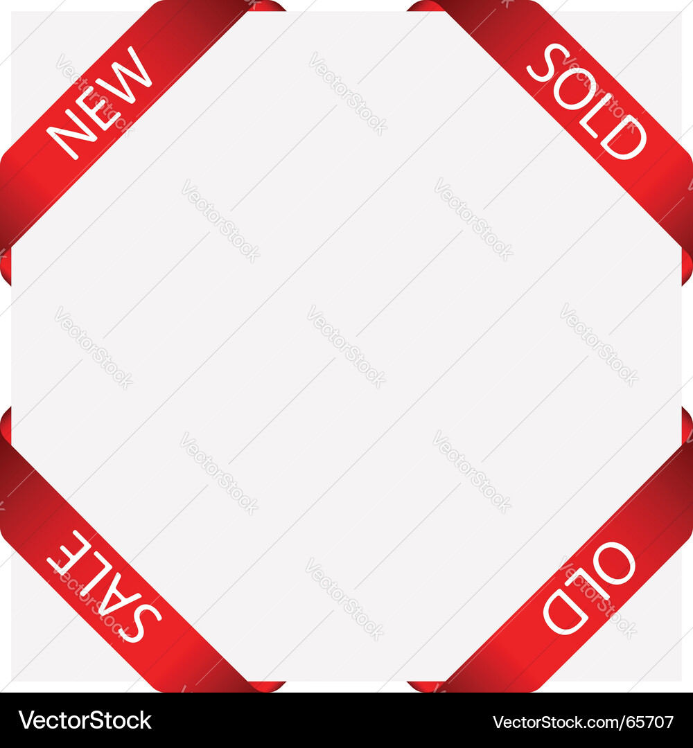 Set of ribbon labels Royalty Free Vector Image