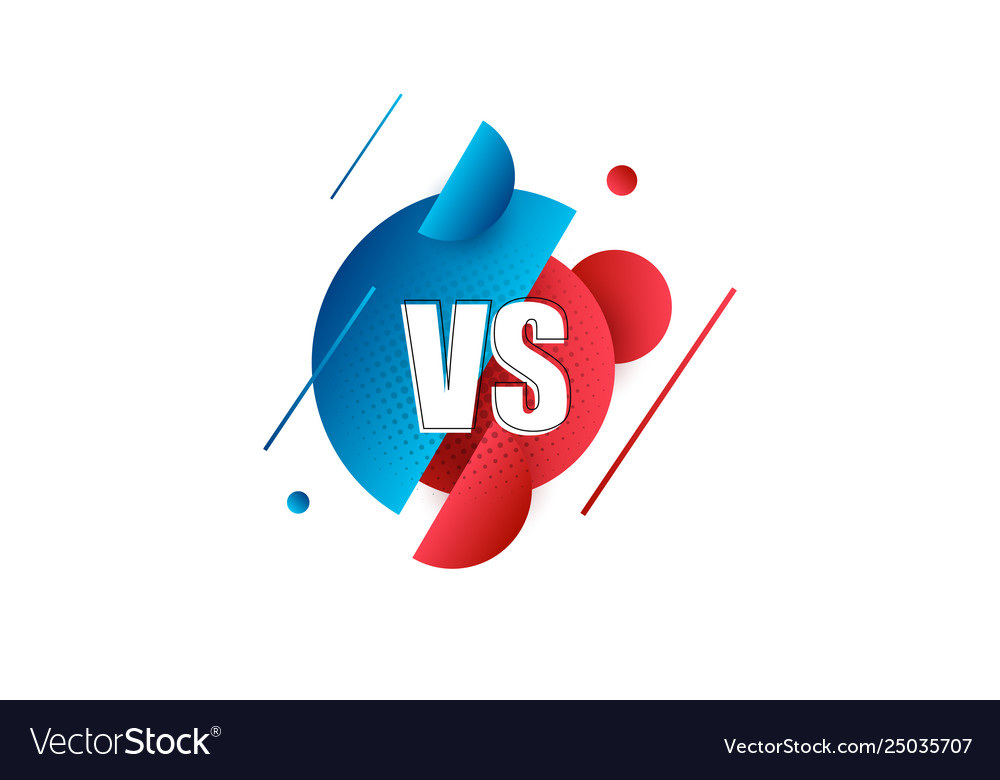 Versus sign Royalty Free Vector Image - VectorStock