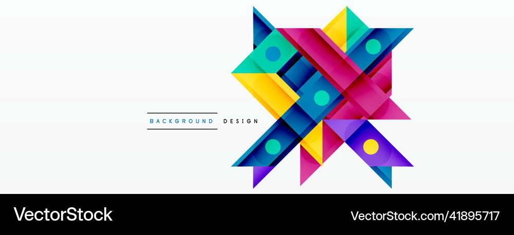 Bright colorful straight lines geometric abstract Vector Image