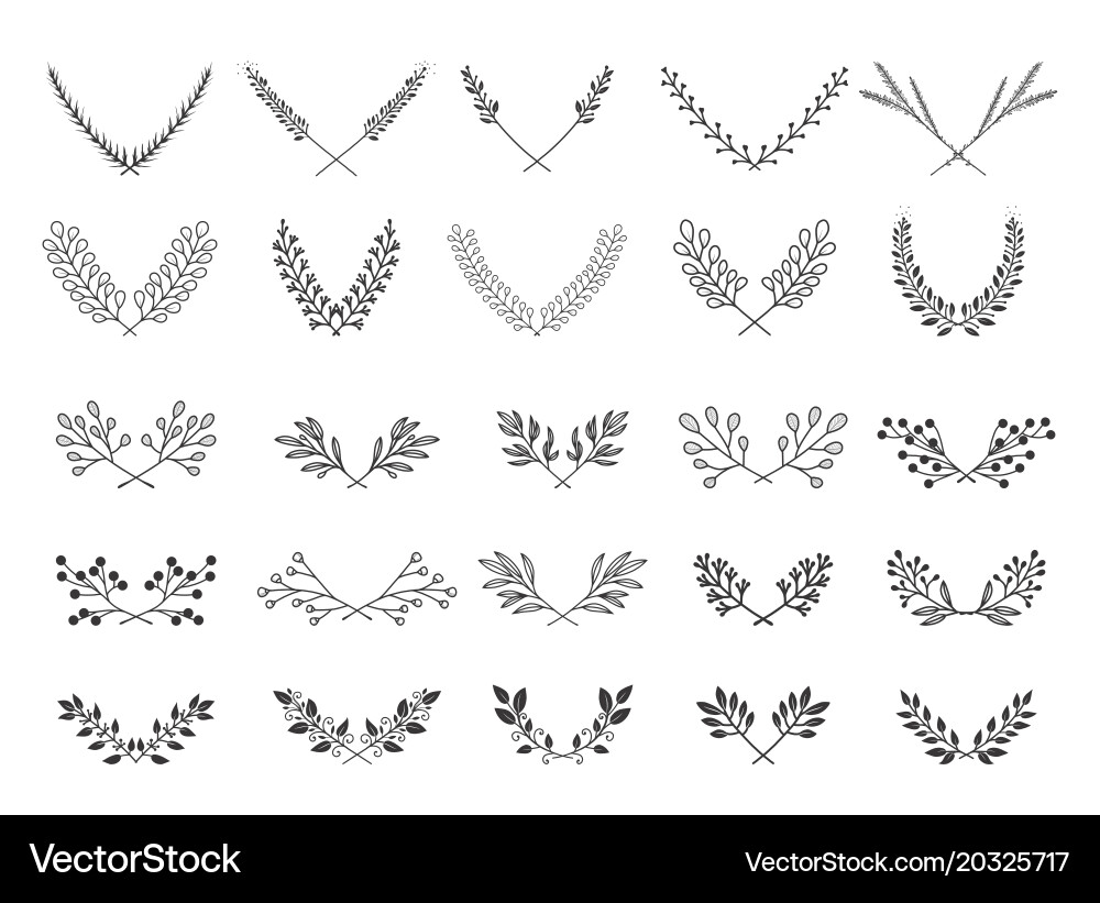 Collection vintage dividers Royalty Free Vector Image