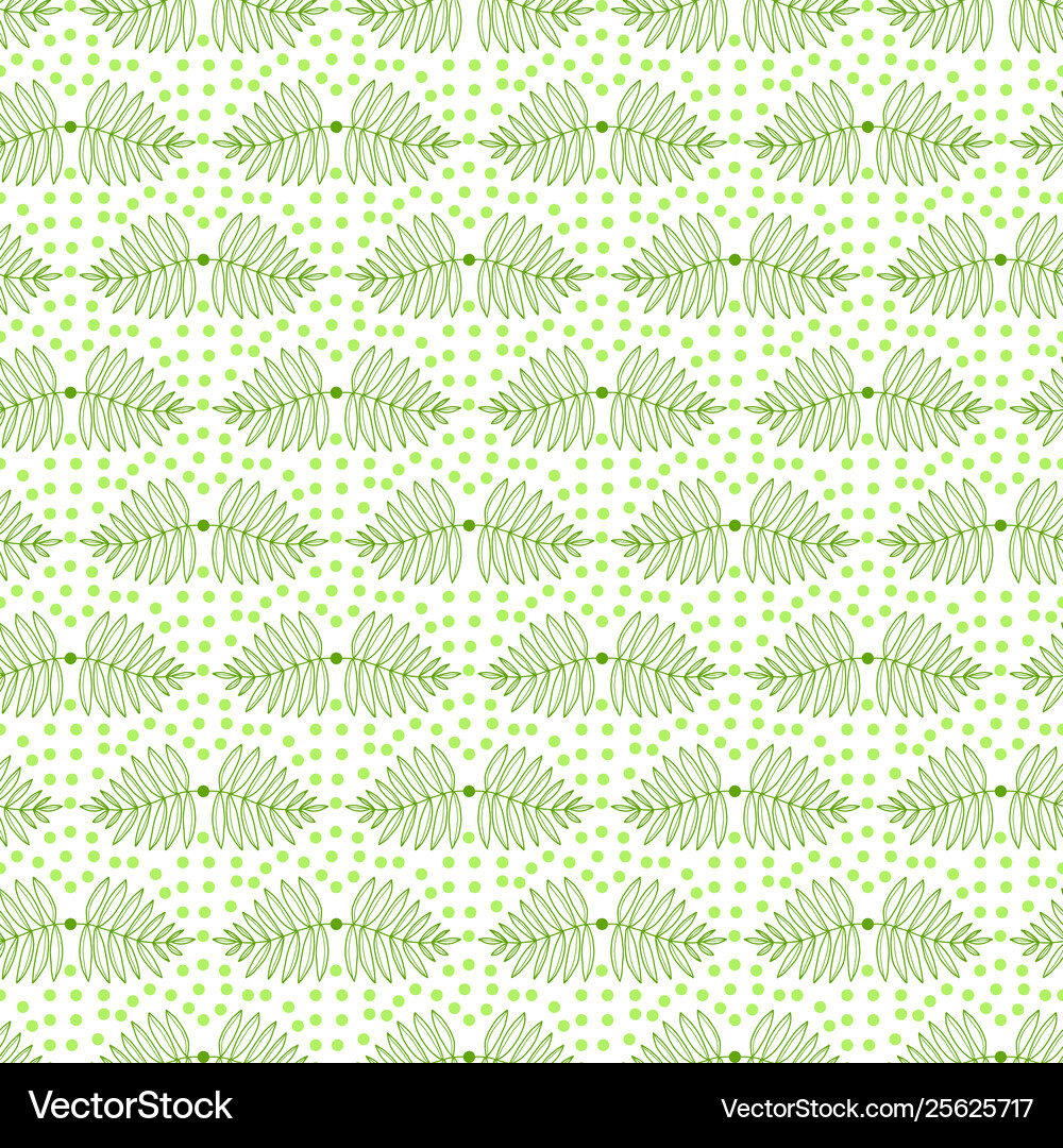 Leaves seamless pattern nature background Vector Image