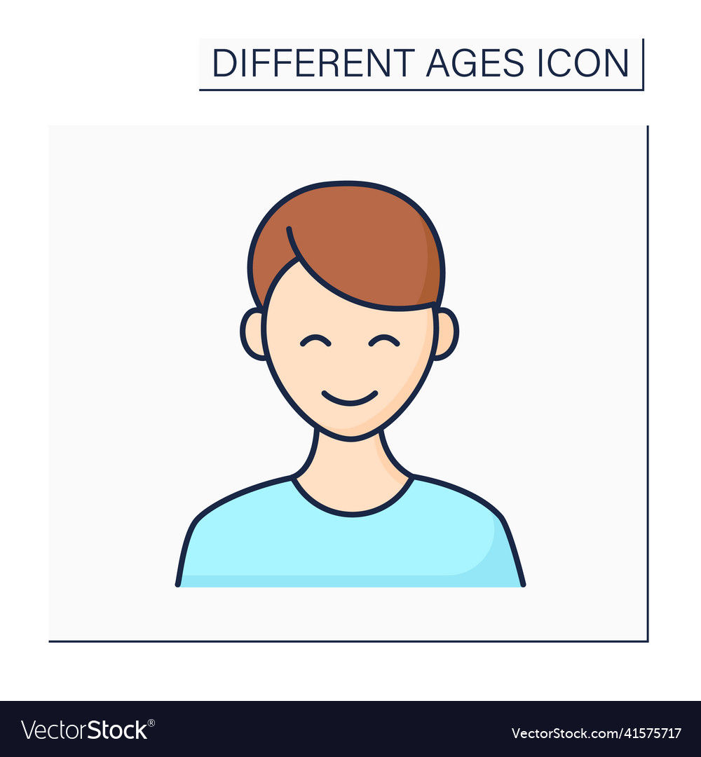 Puberty Color Icon Royalty Free Vector Image Vectorstock