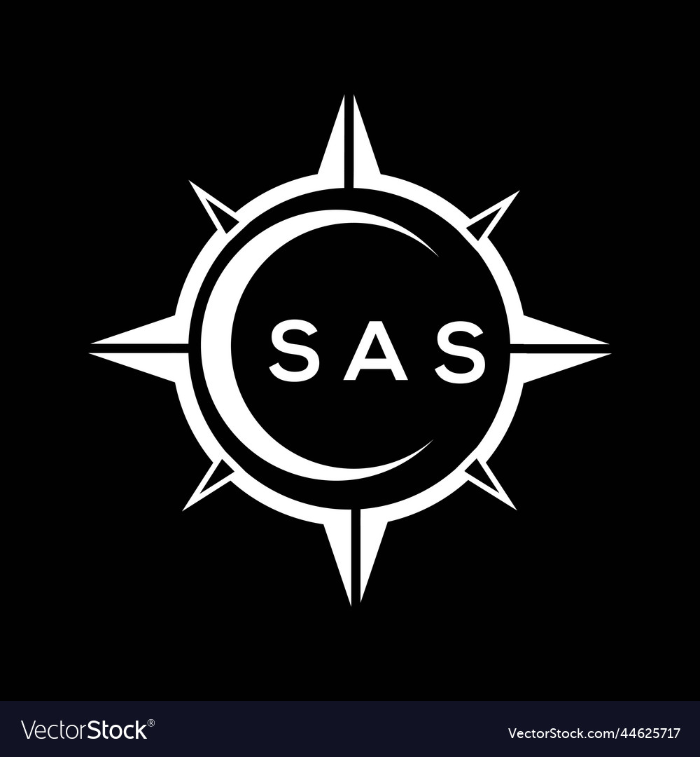 Sas abstract technology circle setting logo Vector Image Sas abstract technology circle setting logo Vector Image