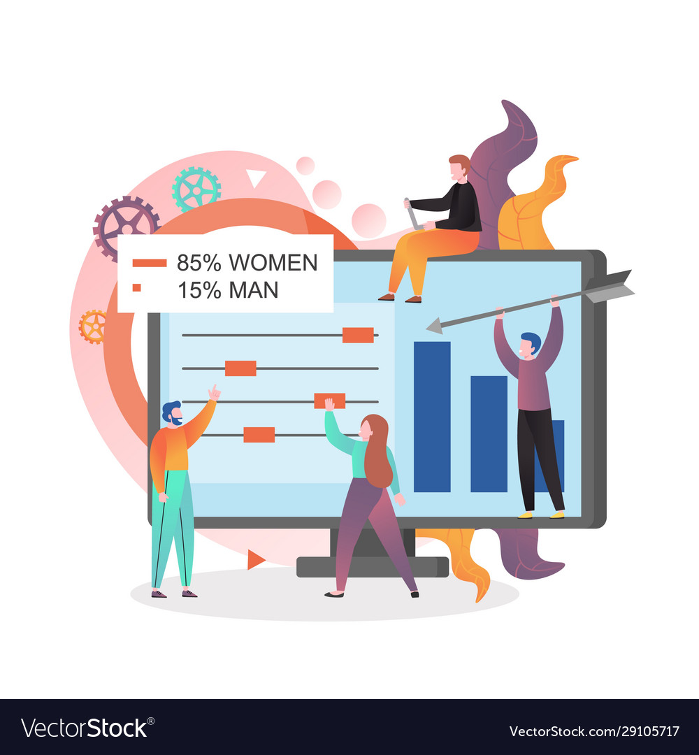 Target audience concept for web banner Royalty Free Vector