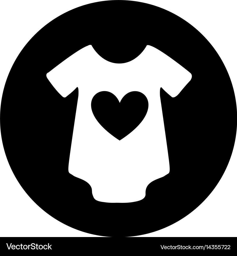 Baby clothes isolated icon Royalty Free Vector Image