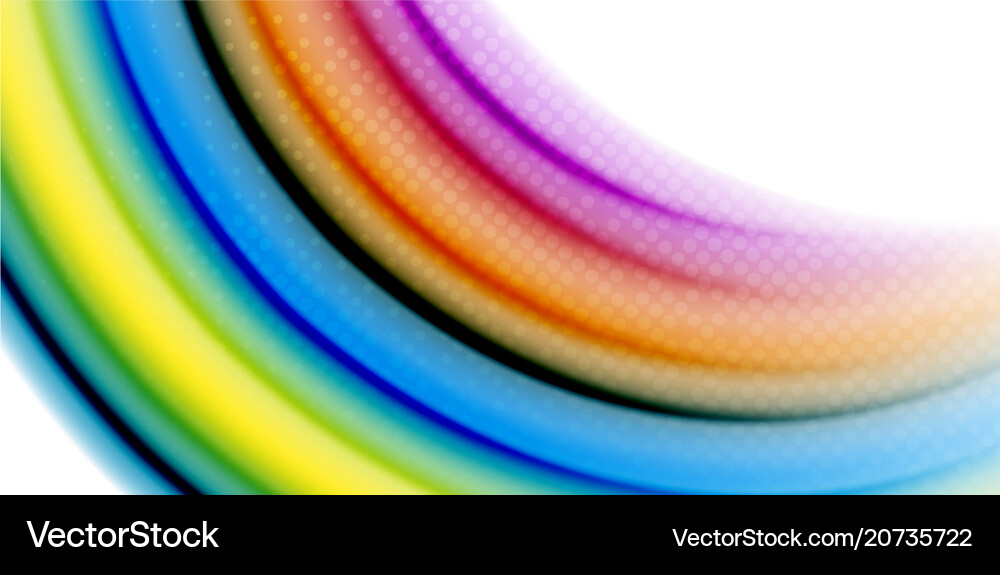 Gel jelly fluid flowing liquid rainbow style Vector Image