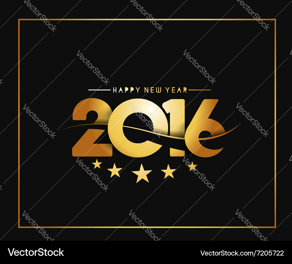 Happy new year 2016 Royalty Free Vector Image - VectorStock