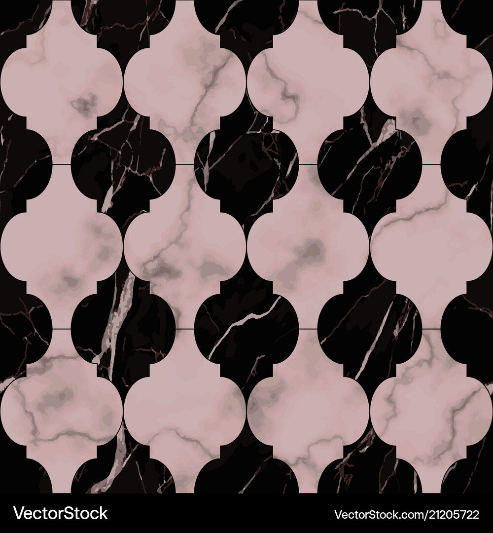 Marble luxury arabic seamless pattern Royalty Free Vector