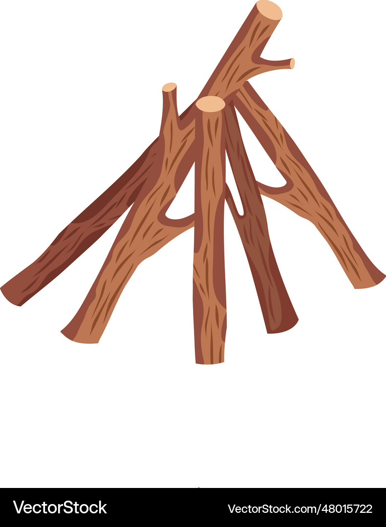 Pile of sticks Royalty Free Vector Image - VectorStock