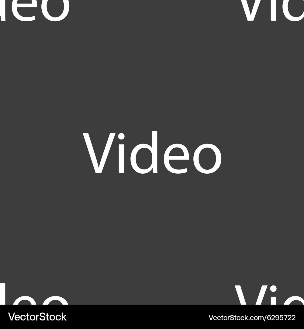 Play video sign icon player navigation symbol Vector Image