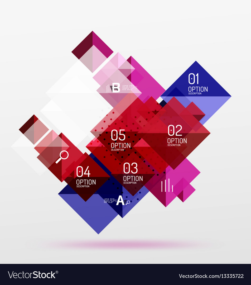 Square abstract background Royalty Free Vector Image