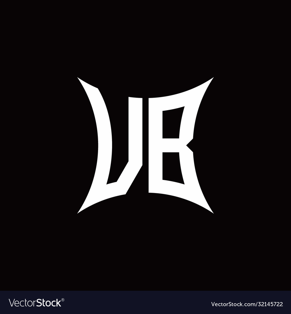 Vb monogram logo with sharped shape design Vector Image