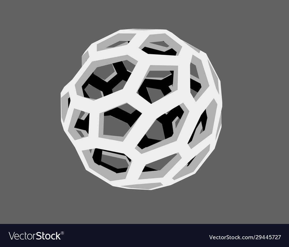 Abstract Sphere Wireframe 3d Royalty Free Vector Image