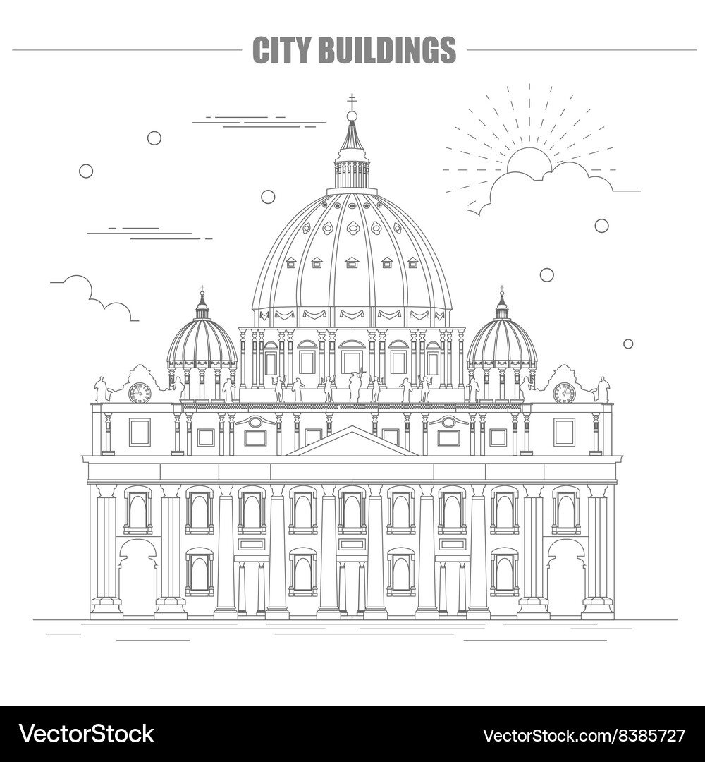City buildings graphic template Royalty Free Vector Image