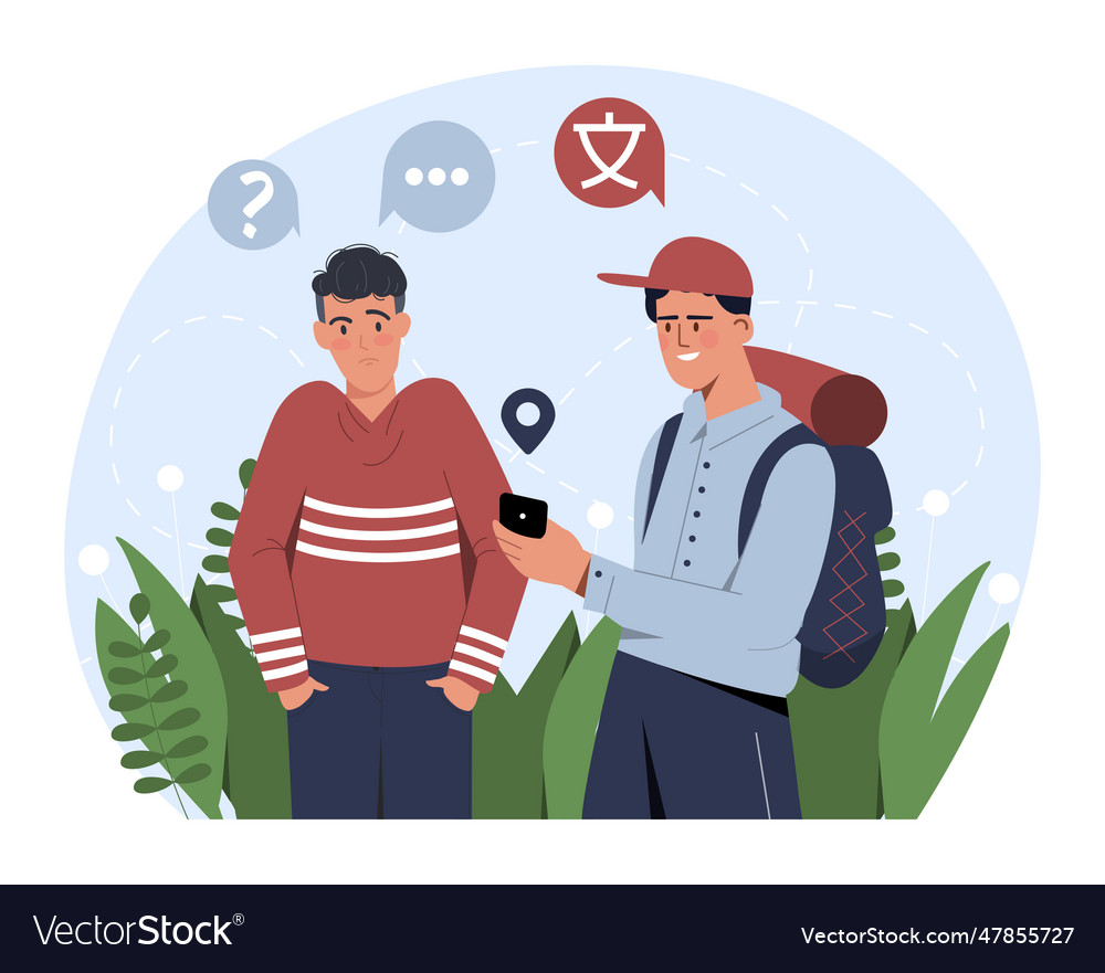 Foreign language concept Royalty Free Vector Image