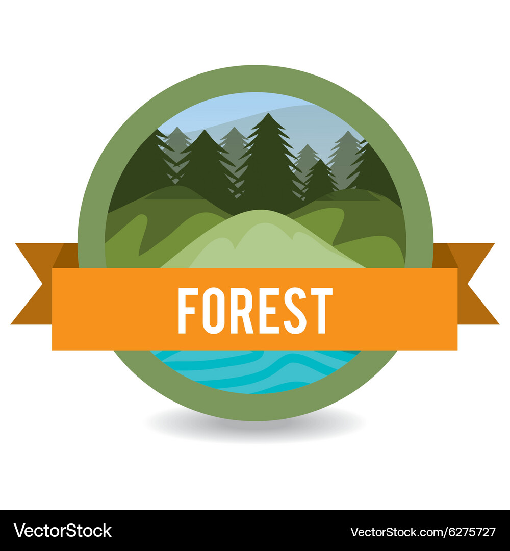 Forest natural parks and landscape Royalty Free Vector Image