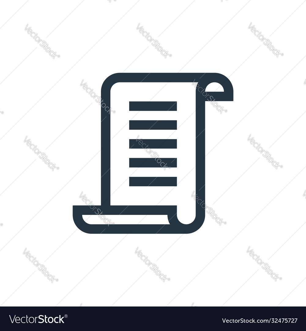 Rules icon editable stroke linear Royalty Free Vector Image