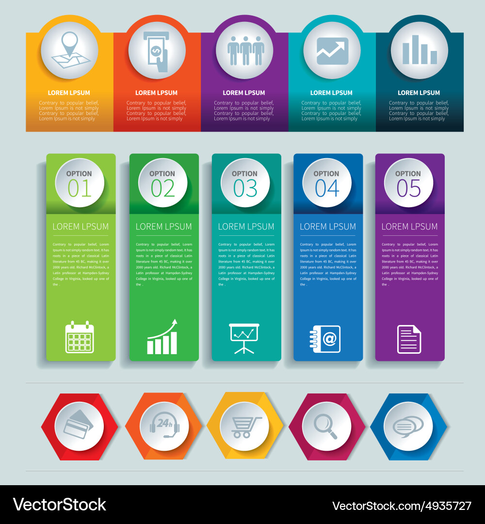 Set of infographic templates Royalty Free Vector Image