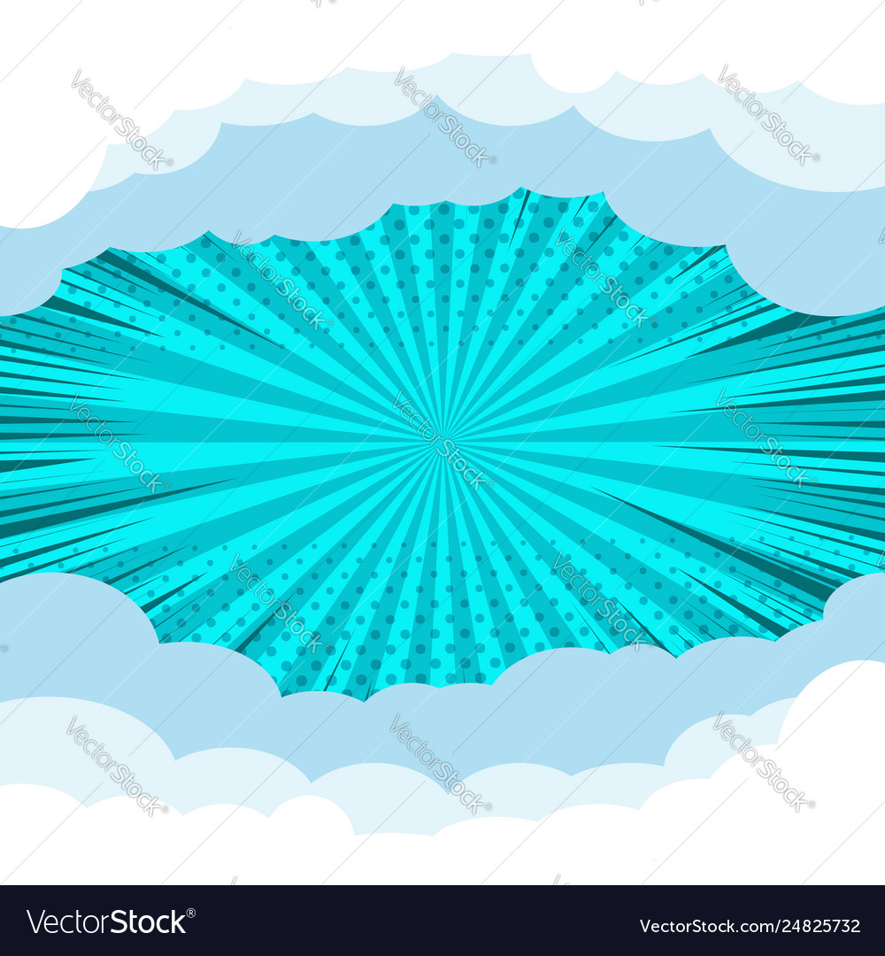 Comic abstract bright template Royalty Free Vector Image