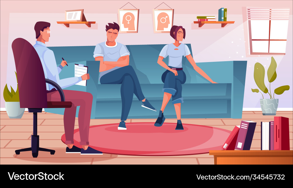Family psychotherapy background Royalty Free Vector Image
