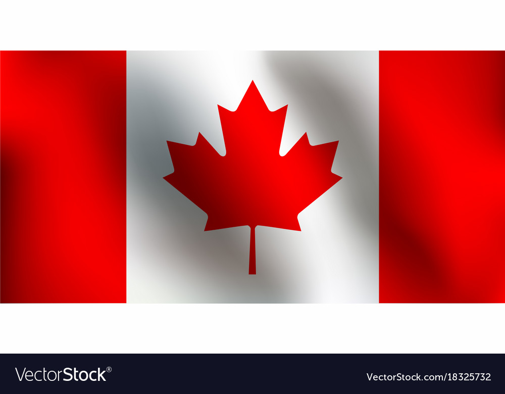 Flag canada Royalty Free Vector Image - VectorStock