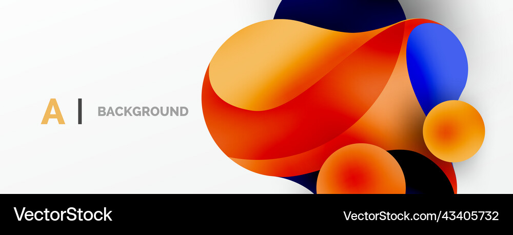 Flowing geometric shapes minimalist abstract Vector Image