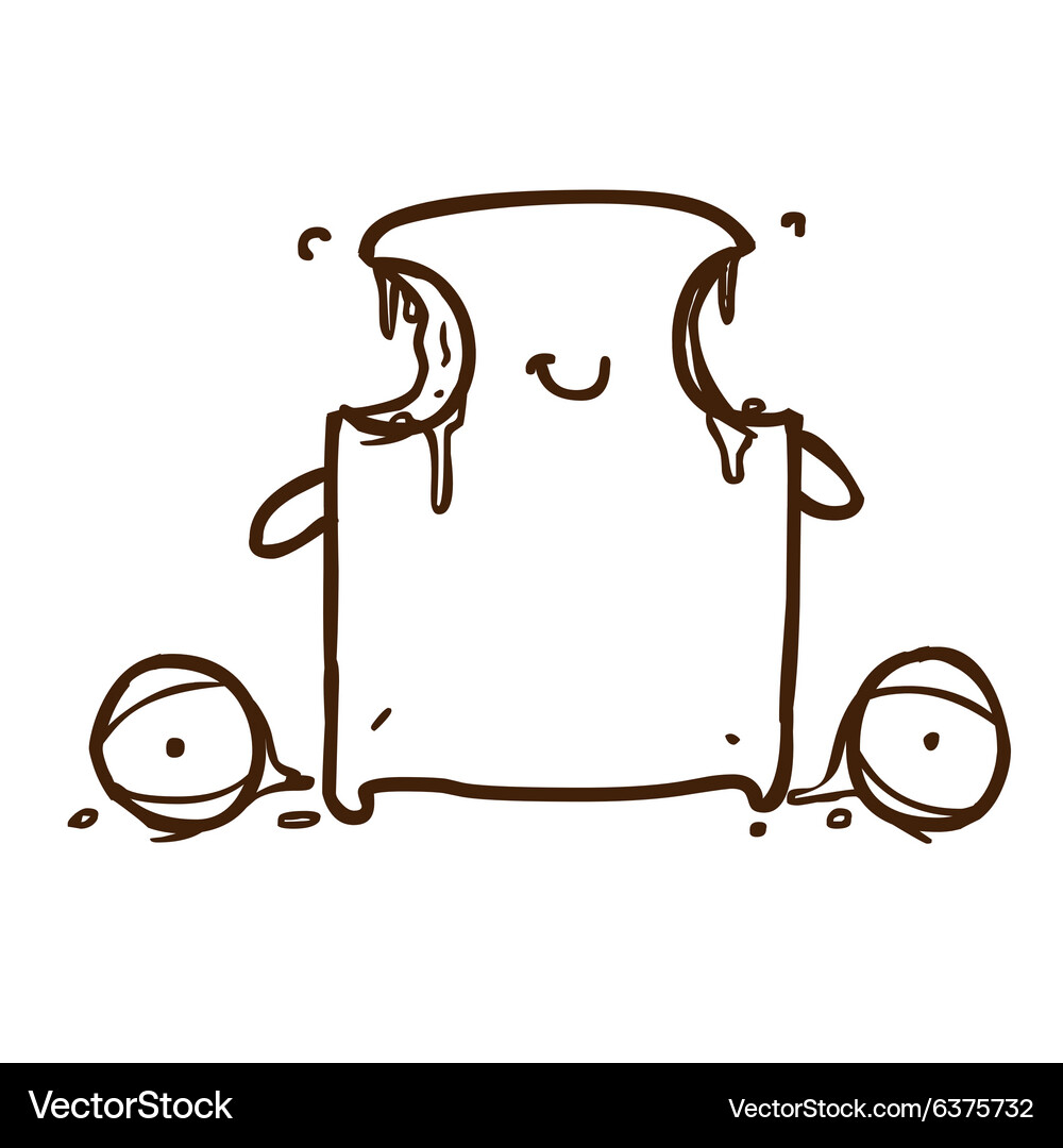Hand drawn wounded creature Royalty Free Vector Image