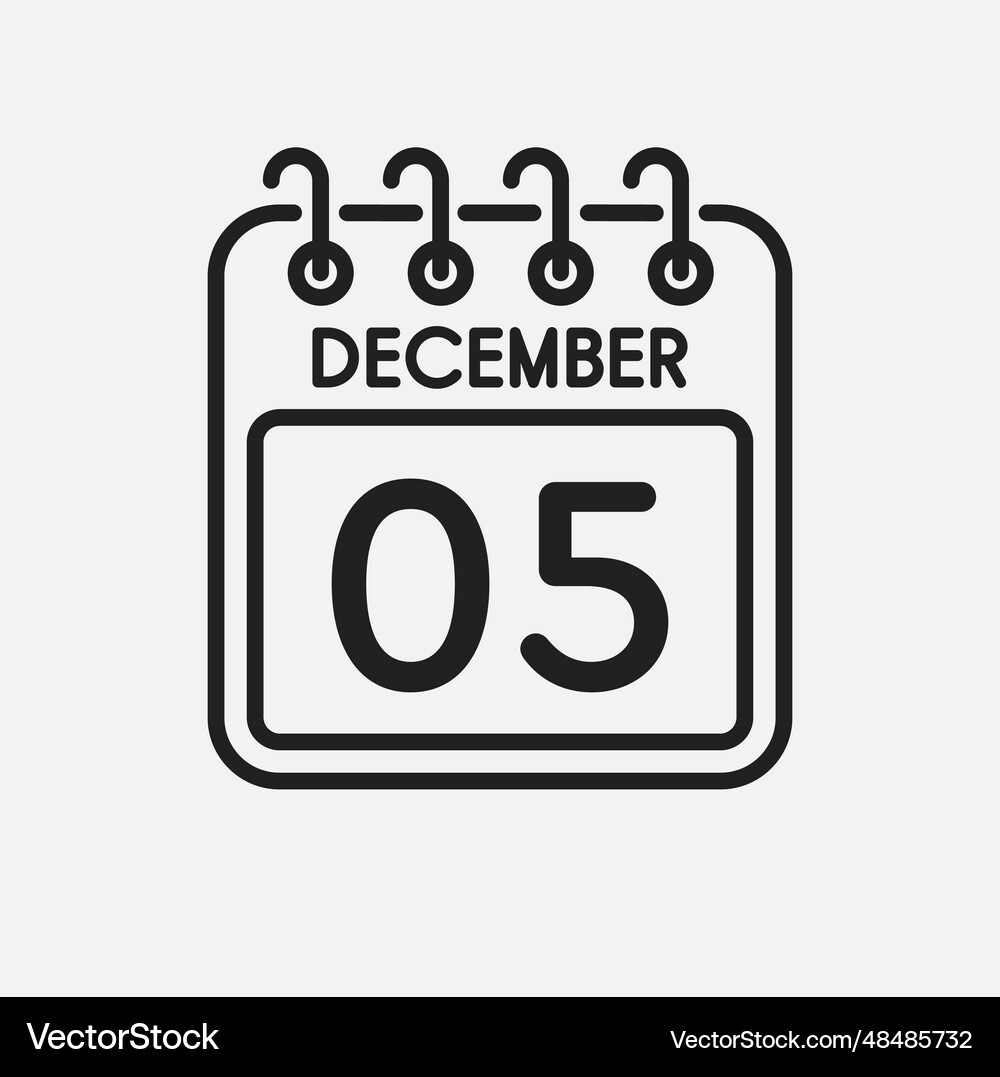 Daily 5 Icons Calendar With Day 5 Icon | Freepik